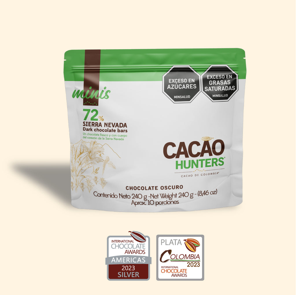 Hunters mini Sierra Nevada 72% - 240gr – Cacao Hunters